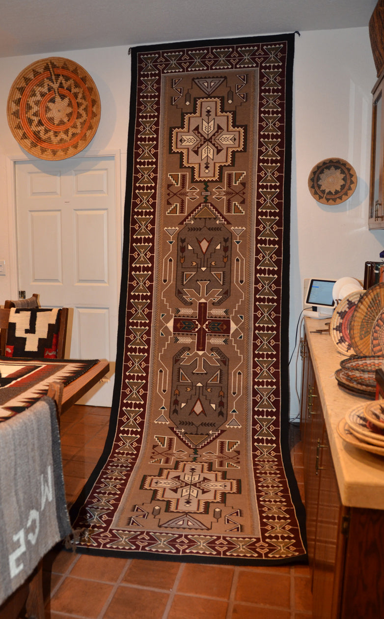 Teec Nos Pos Navajo Rug: Cindy Nez : Churro 538 : 48" x 168" (4' x 14 ...
