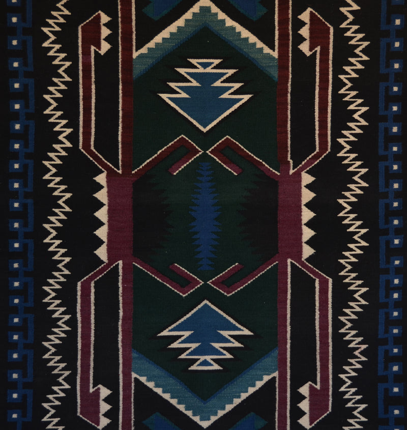 Crystal Navajo Weaving : Gloria Bitsui : Churro 1782 : 44" x 76" (3'8 ...