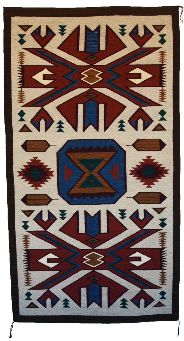 Crystal : Navajo Rug : Ervin Phillips : Churro 1739 : 42" x 76" (3'6 ...