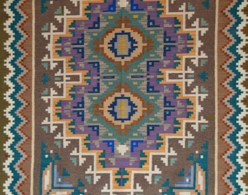 Burntwater Navajo Rug : Elsie Bia : Churro 1779 : 50" x 72" (4'2" x 6 ...