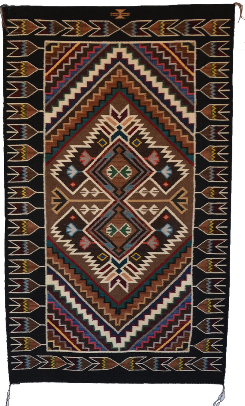 SOLD - Teec Nos Pos Navajo Rug : Cara Gorman Yazzie : Churro 1770 : 38 ...