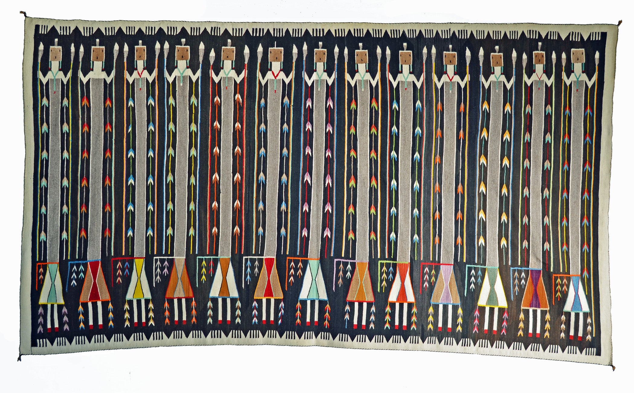 Yei Be Chei Navajo Weaving : Historic : GHT 2283-KS: 69" x 122" (5'9 ...